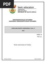 AFRIKAANS FAL Paper 1 Grade 10 June Exams QP | PDF