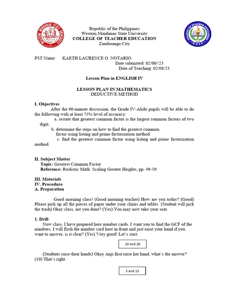 Math Deductive Iv-Alido - Klon | PDF | Cognition | Mathematics