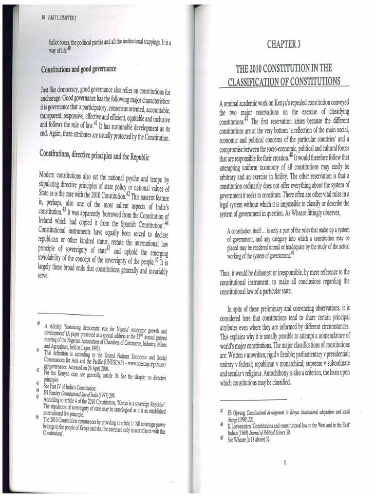 Classification of Constitutions Reading | PDF