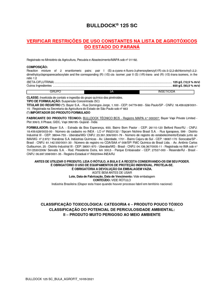 bulldock - lagarta militar | PDF | Nuvem | Agricultura