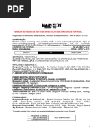 Curbix Bula | PDF | Embalagem e rotulagem | Inseticida