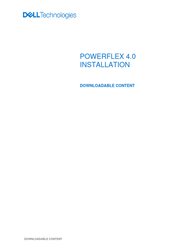 PowerFlex 4.0 Installation-SSP V2 - Downloadable Content | PDF ...