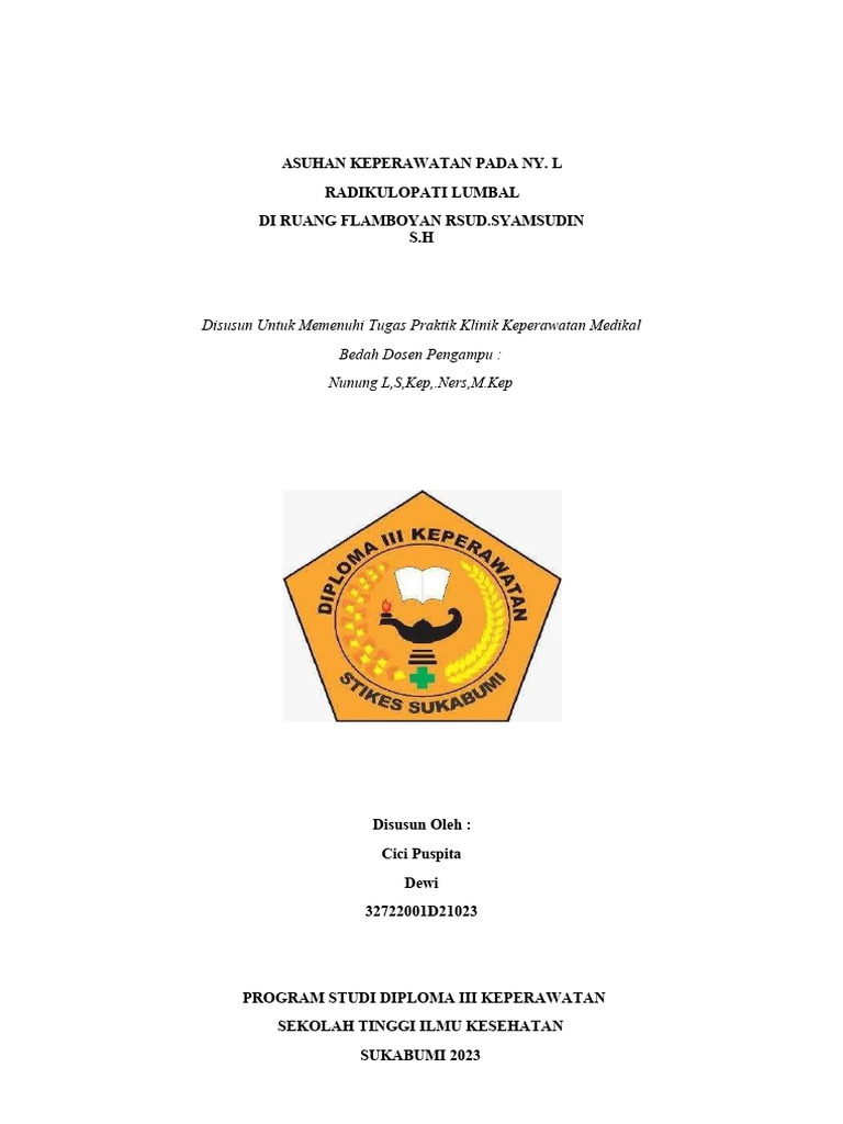 Contoh Asuhan Keperawatan | PDF