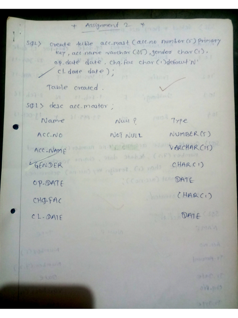 assignment 2 dbms | PDF