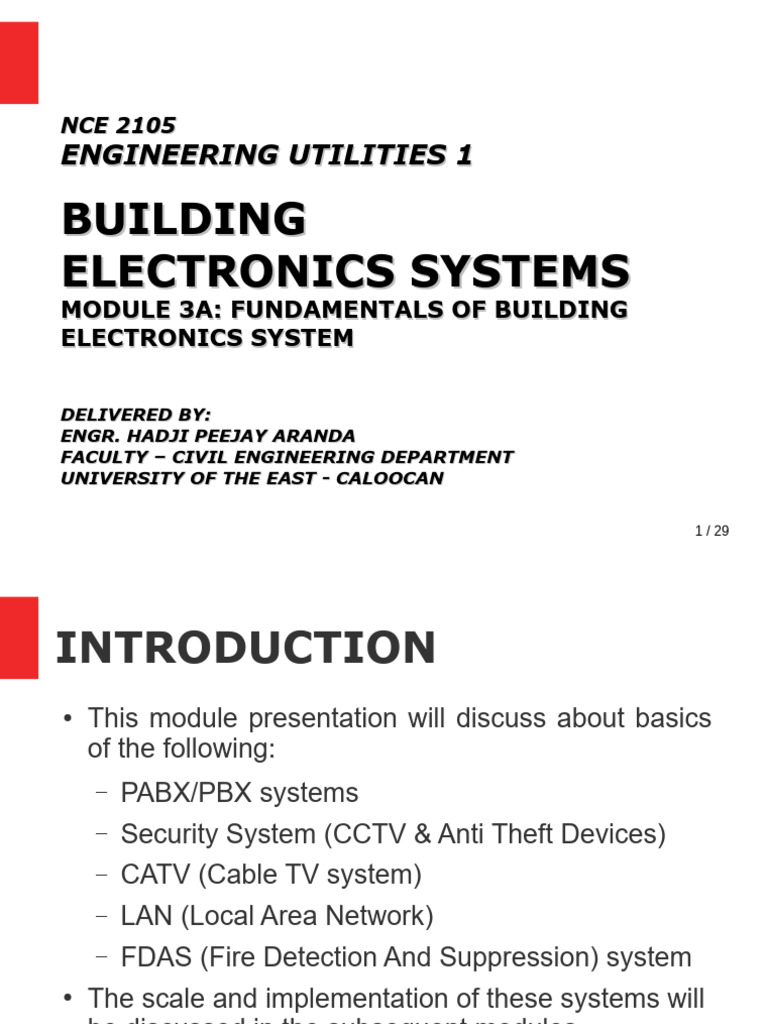 Module 3A Presentation Engineering Utilities | PDF | Computer Network ...