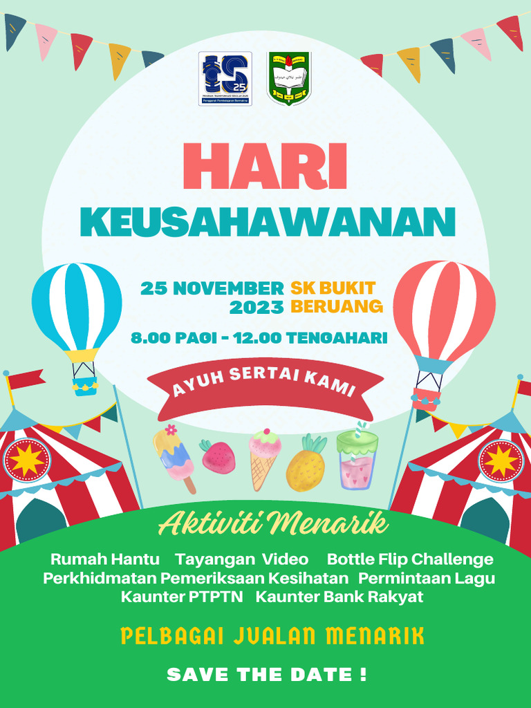Aktiviti Hari Keusahawanan SK Bukit Beruang | PDF