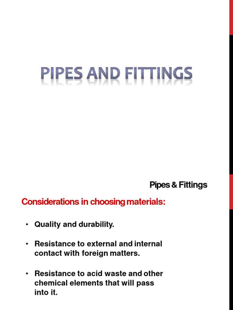 Essential Guide to Pipes and Fittings | PDF | Pipe (Fluid Conveyance ...