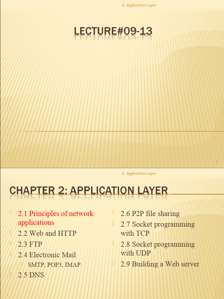 Lecture09 13 Application Layer Computer Networks Part 2 Pdf Internet Protocol Suite Web