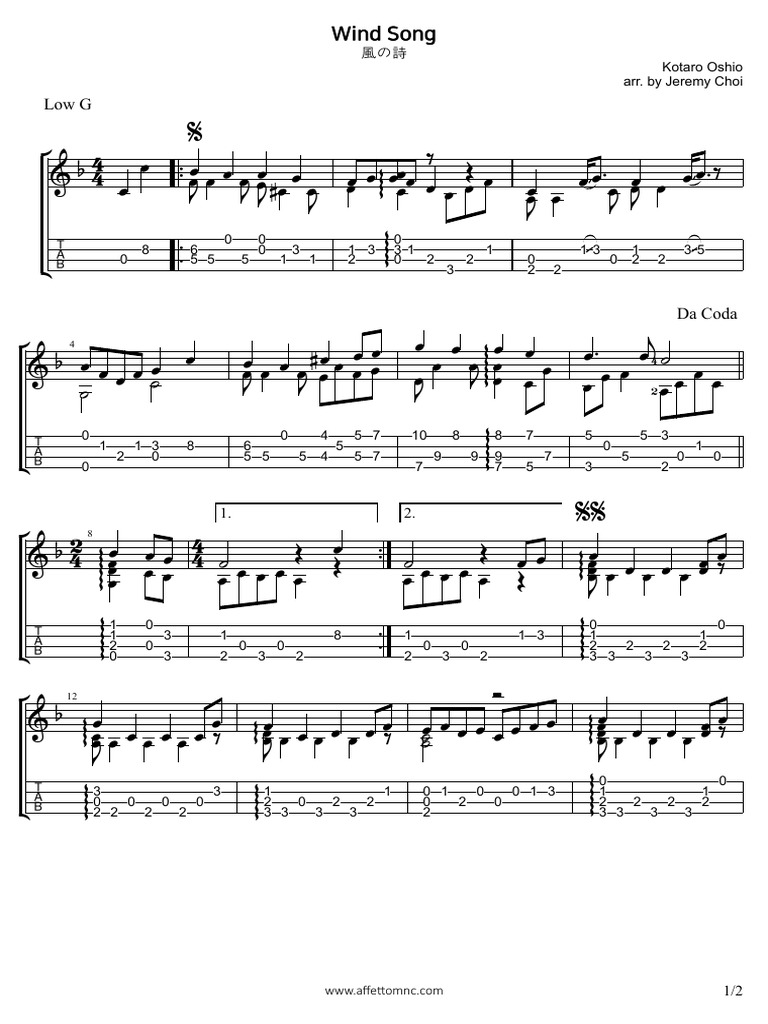 Tab Wind-Song Ukulele | PDF