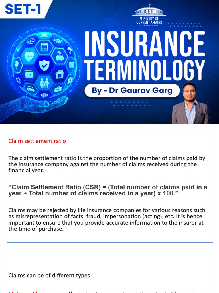 INSURANCE Terminology 1 | PDF | Insurance | Life Insurance
