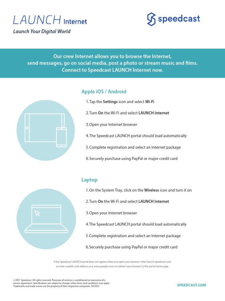 LAUNCHInternet - Quick Start Guide English | PDF | I Cloud | Ios