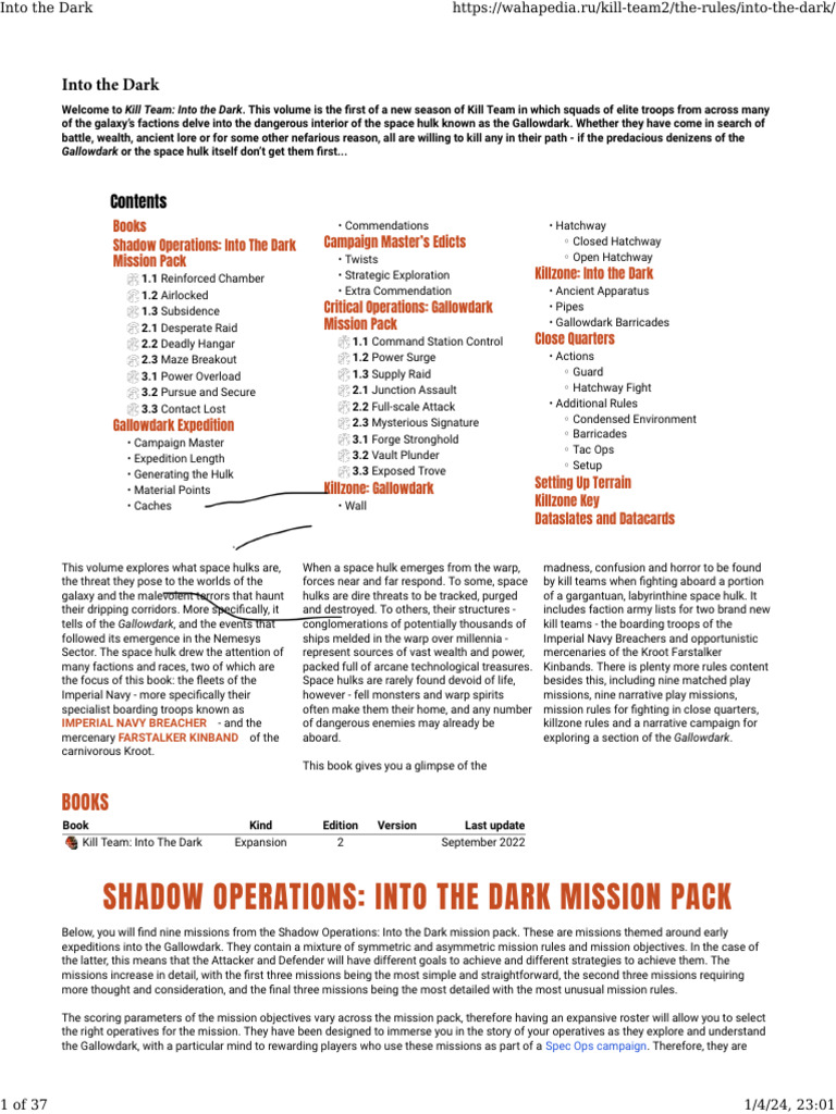 Into The Dark | PDF | Battles