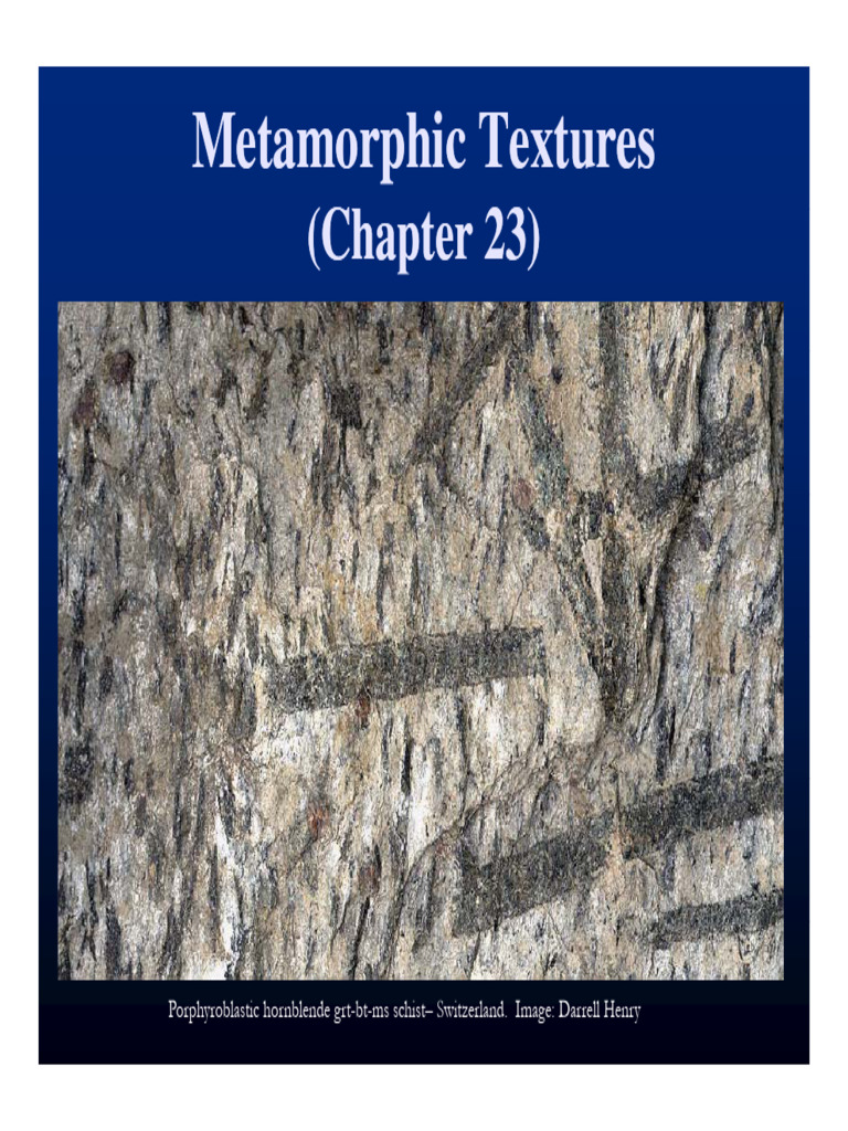 Metamorphic Textures 2 | PDF | Plasticity (Physics) | Earth Sciences
