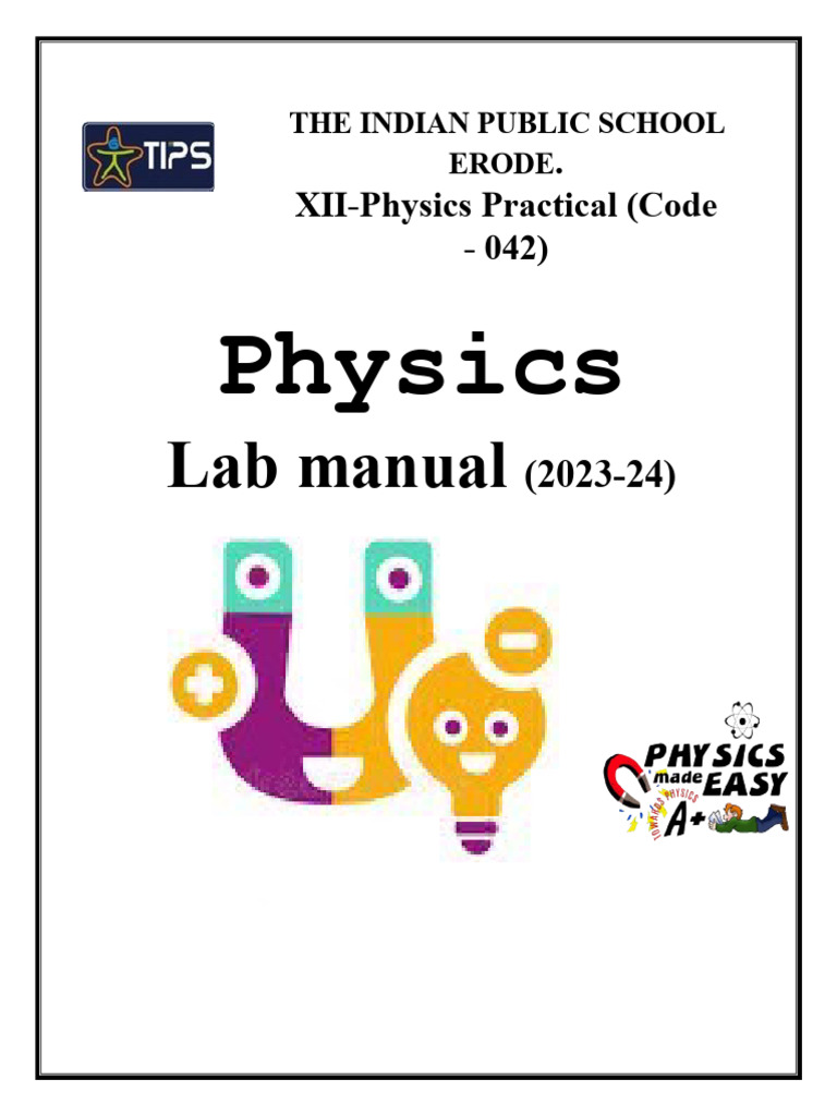 Physics Lab Manual | PDF | Alternating Current | Resonance