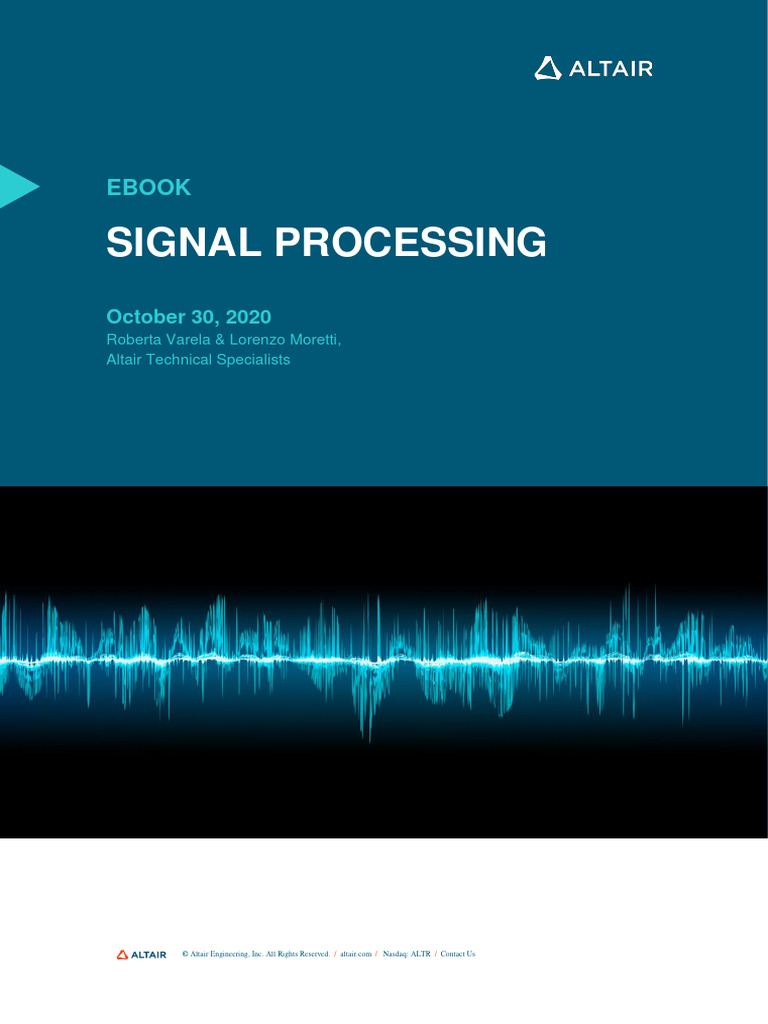 Altair Ebook SignalProcessing 1201 Final | PDF | Sampling (Signal Processing) | Discrete Time ...