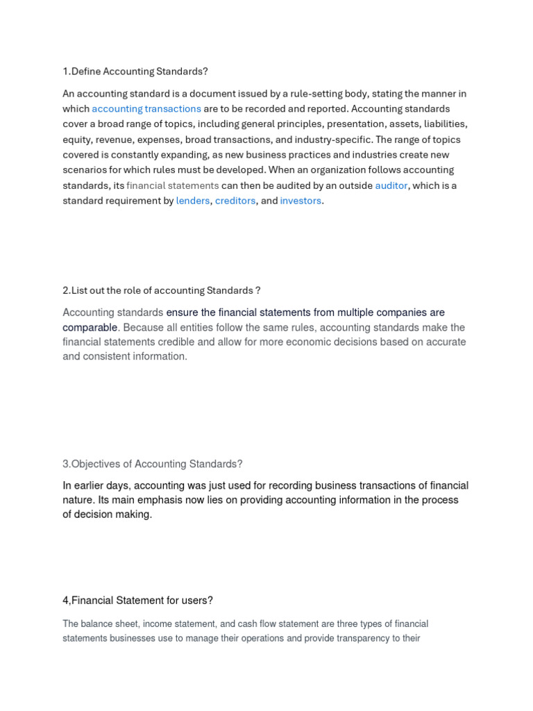 theory questions | PDF | Financial Statement | Accounting
