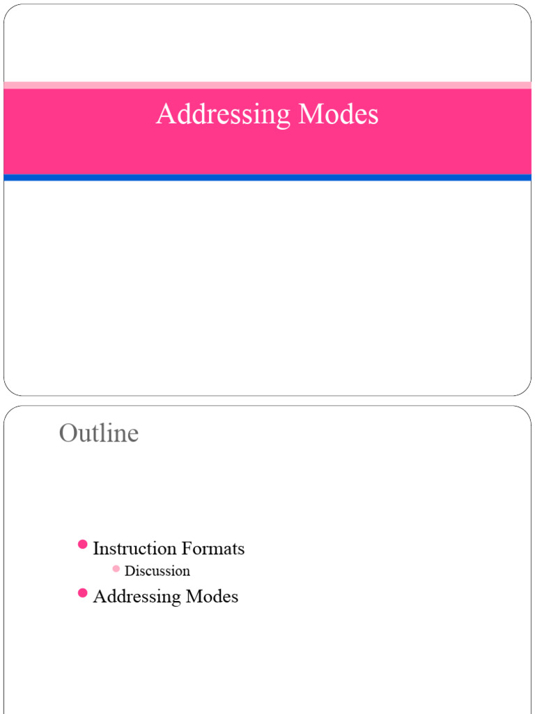 12-Addressing Modes-08-02-2024 | PDF | Computer Programming | Digital Electronics
