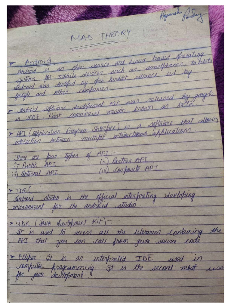 Priyanshu Pandey MAD Notes - Compressed | PDF