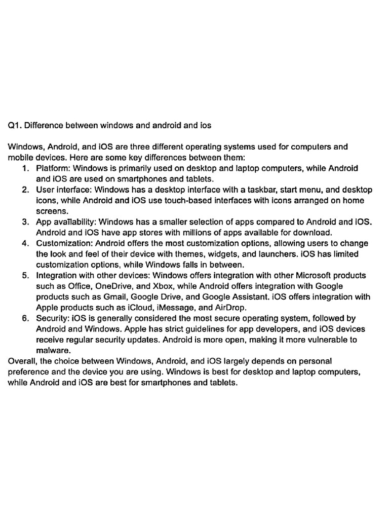 MAD Important Questions | PDF