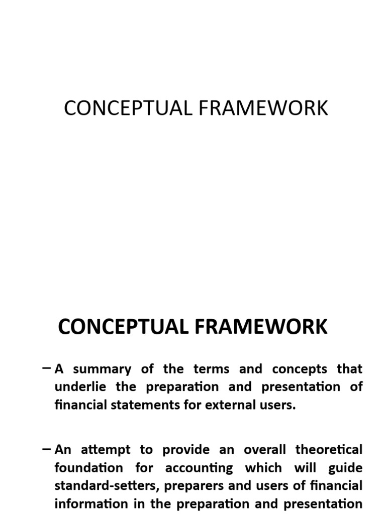 5 Conceptual Framework Pdf Financial Statement Information