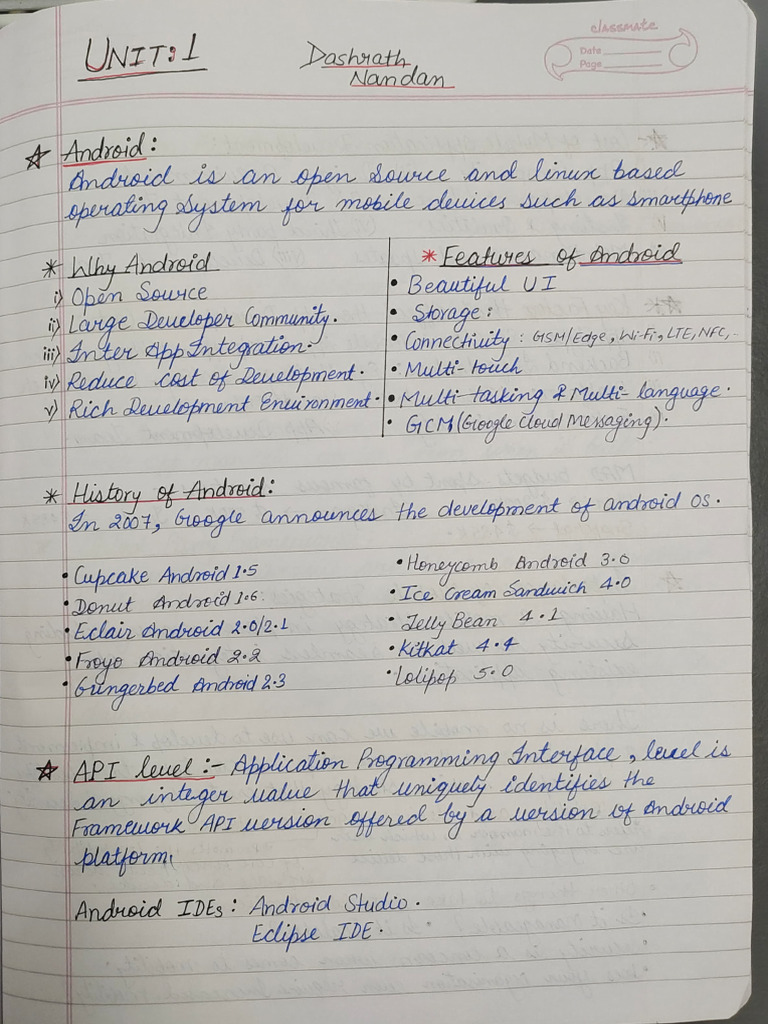 Dashrath Nandan MAD (Unit1) Notes | PDF | Software Development | Computing