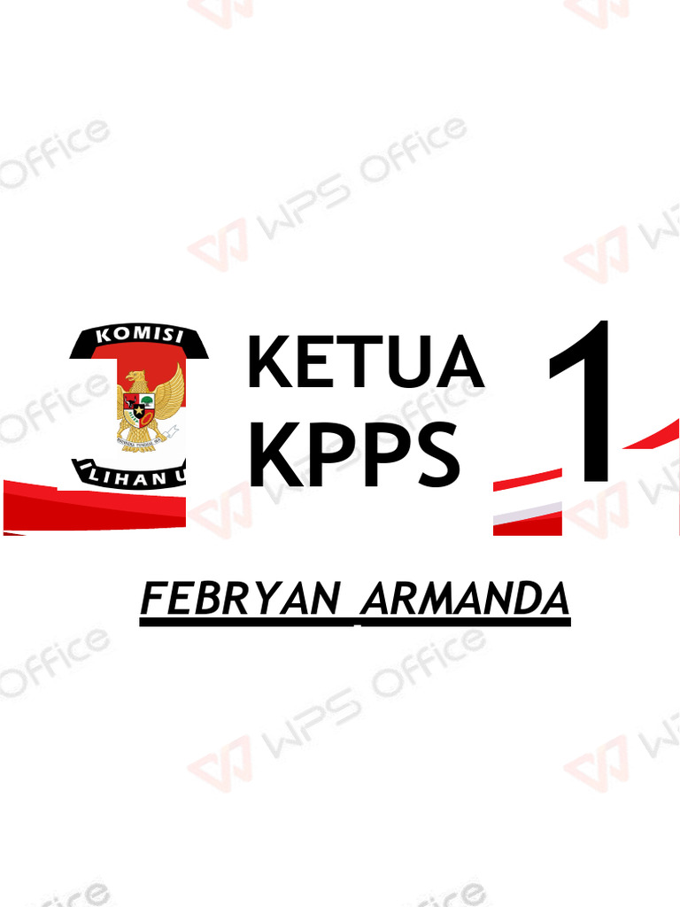 Struktur KPPS dan Anggotanya | PDF