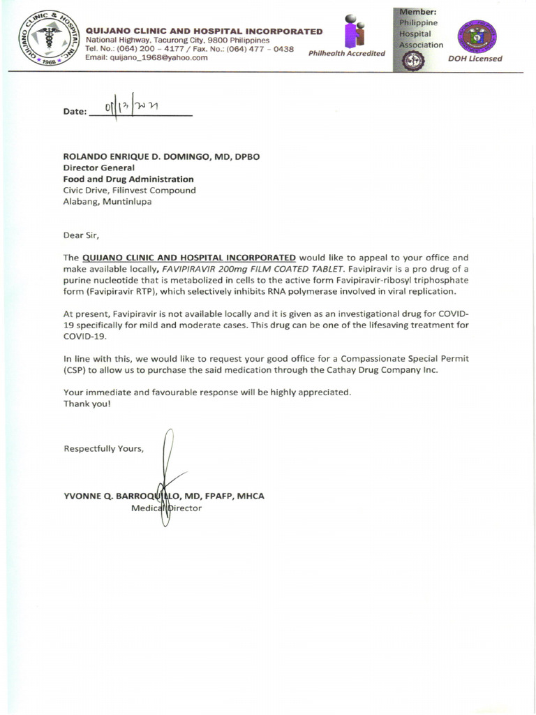 Application For Compassionate Special Permit | PDF | Pharmaceutical ...