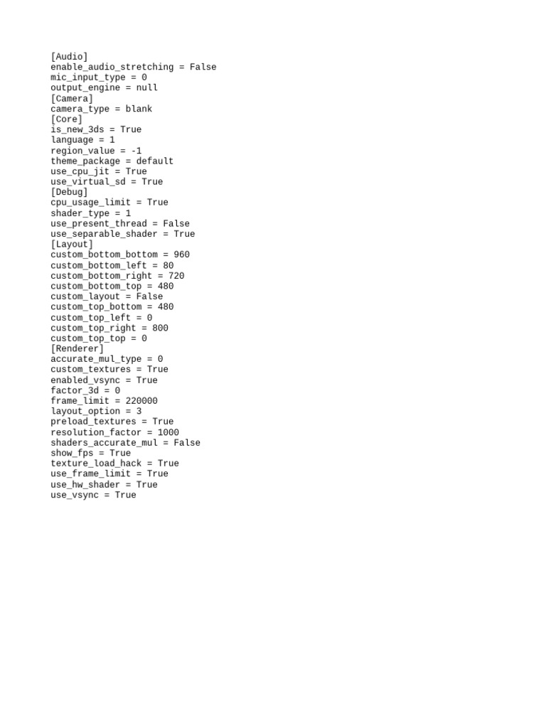 Config MMJ - Ini | PDF