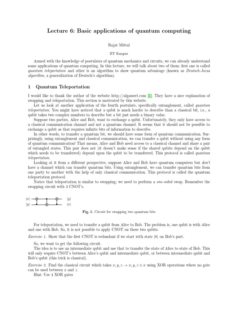 6 Applications | PDF | Theoretical Physics | Applied Mathematics