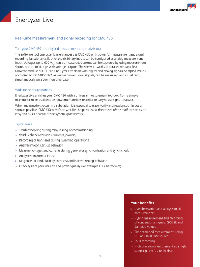 EnerLyzer Live Handout ENU | PDF | Computer Engineering | Electromagnetism