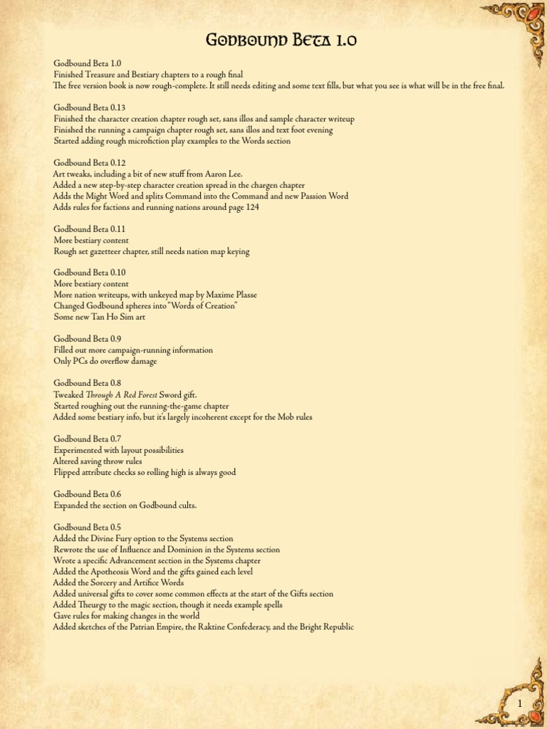 Godbound Beta 1.0 | PDF | Books | Heaven