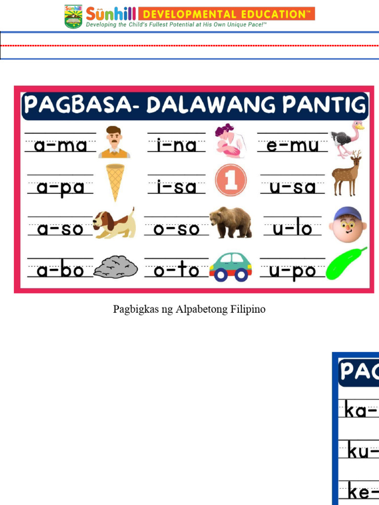 Worksheet-Grade 1,2-Pagbigkas NG Alpabetong Filipino-Filipino | PDF