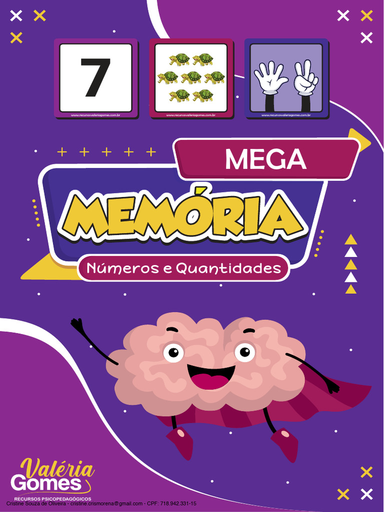 Jogo da Memória: Números e Quantidades | PDF