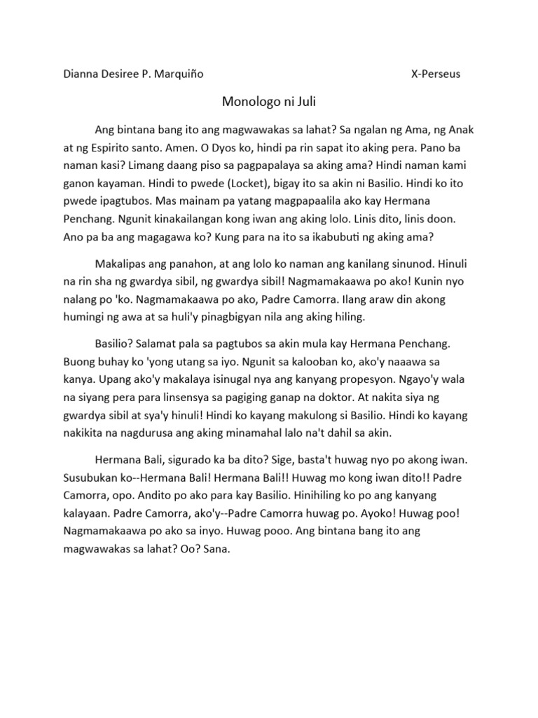 Marquino Monologo | PDF