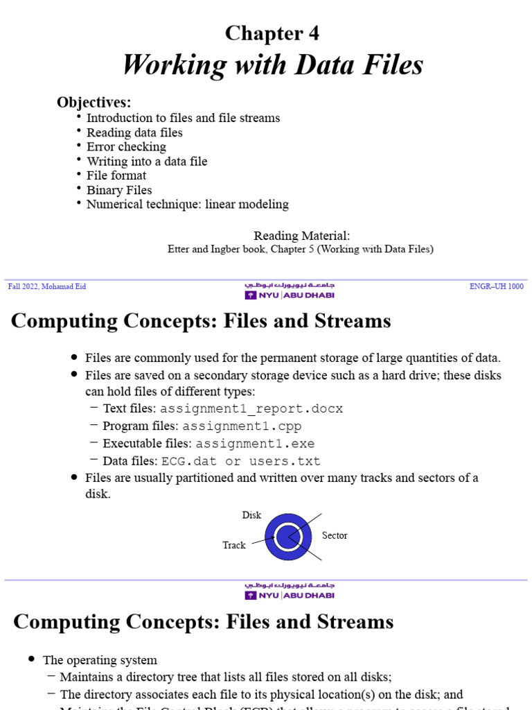 Chapter 4 - Files | PDF | Computer File | Hard Disk Drive