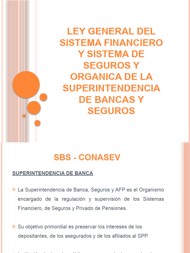 5. Rosalyn (Ley General Del Sistema Financiero y Sistema de Seguros y Organica de La Sbs) | PDF ...