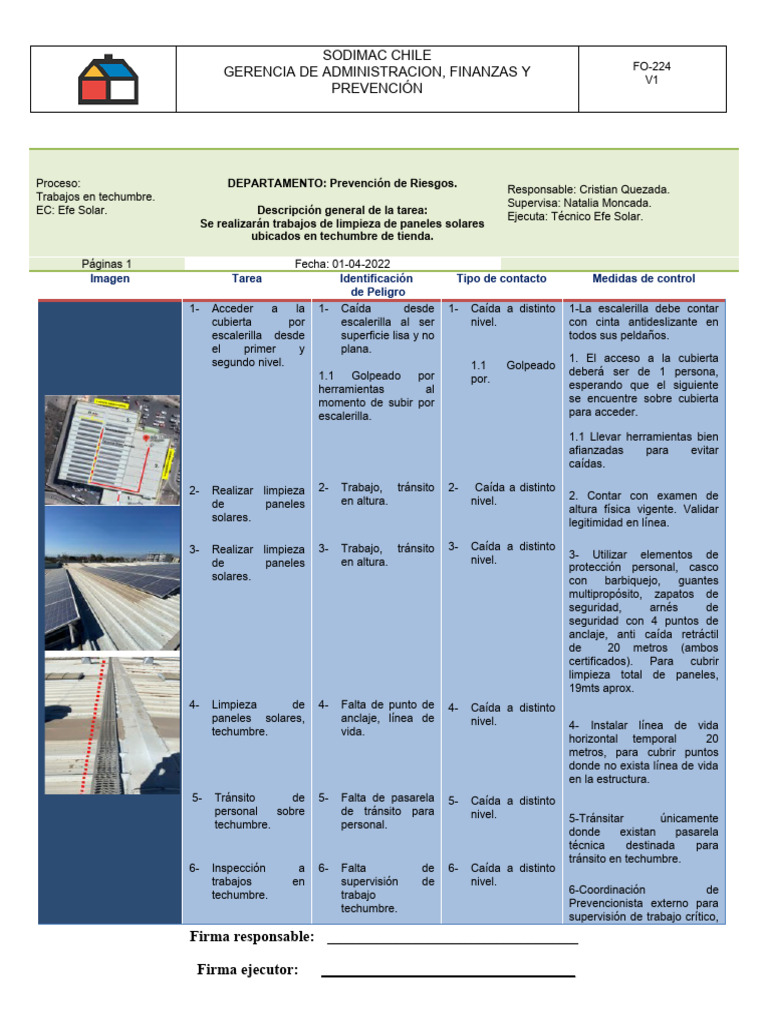 FO-224 AST - Techumbre. | PDF