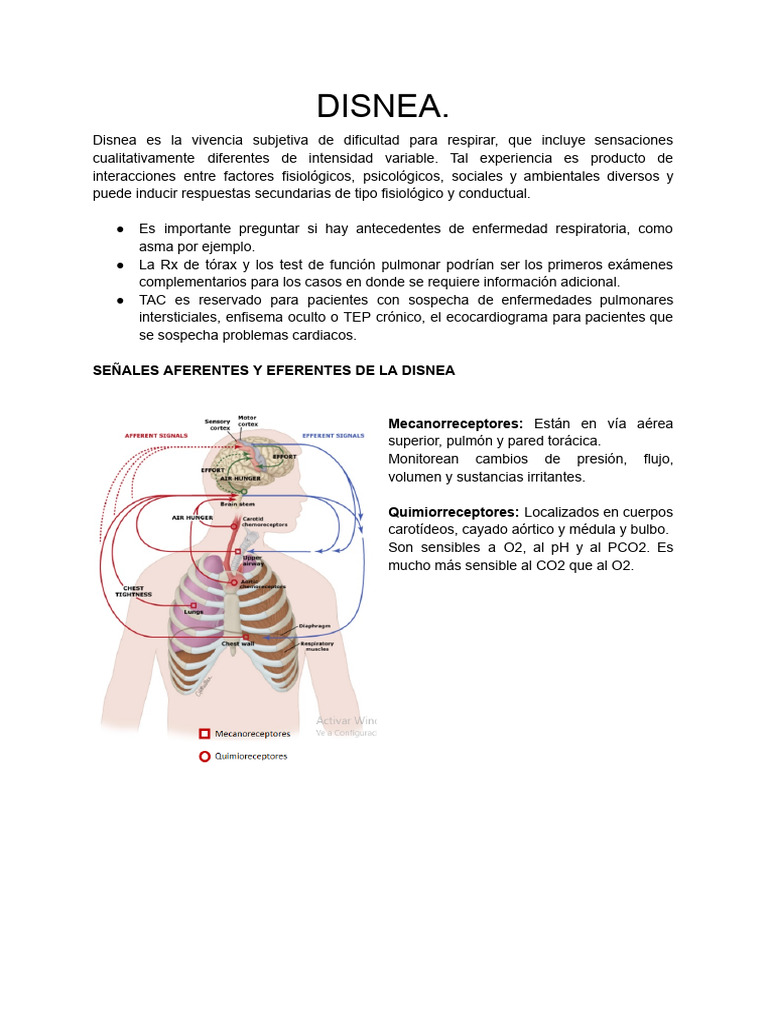DISNEA, TOS, HEMOPTISIS | PDF | Tos | Medicina CLINICA