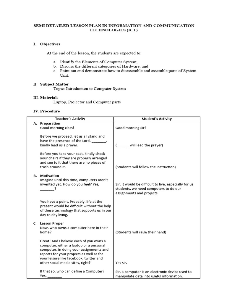 LP Ict | PDF | Computer Hardware | Input/Output
