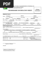 Member'S Change of Information Form (Mcif) : Presented For ...