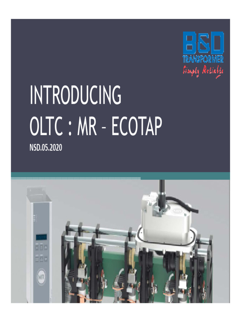 Training - OLTC MR Ecotap | Download Free PDF | Transformer ...