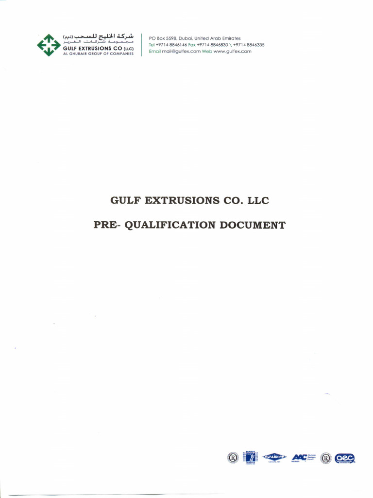 Gulf Prequalification | PDF