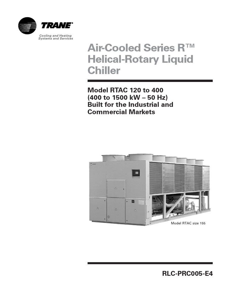 Trane RTAC 200 Specifications | PDF | Heat Exchanger | Machines