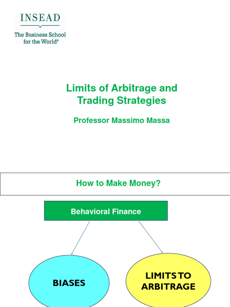 Twin Shares Arbitrage Limits | PDF | Arbitrage | Investment Fund