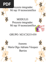 Proyecto Integrador Modulo 21 Prepa en Linea Sep | PDF