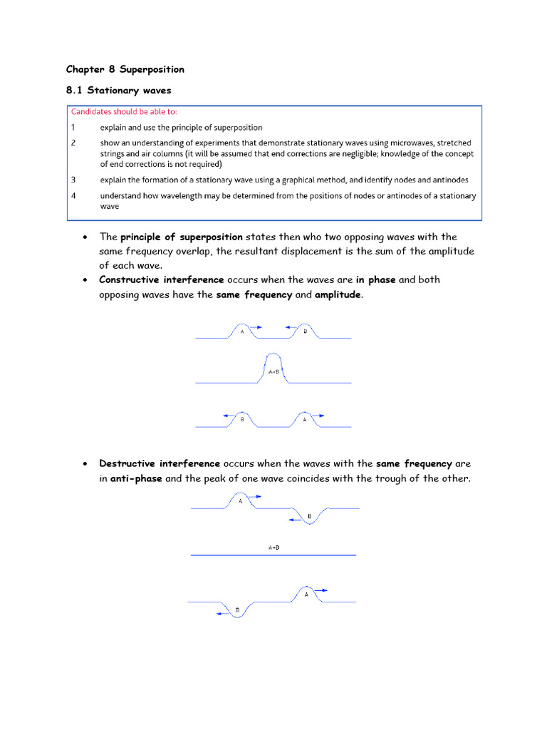 Chapter 8 Superposition | PDF | Diffraction | Waves