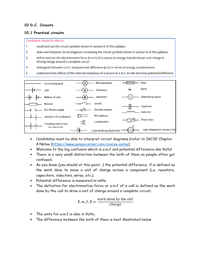 Chapter 10 DC Circuits | PDF | Voltage | Metrology