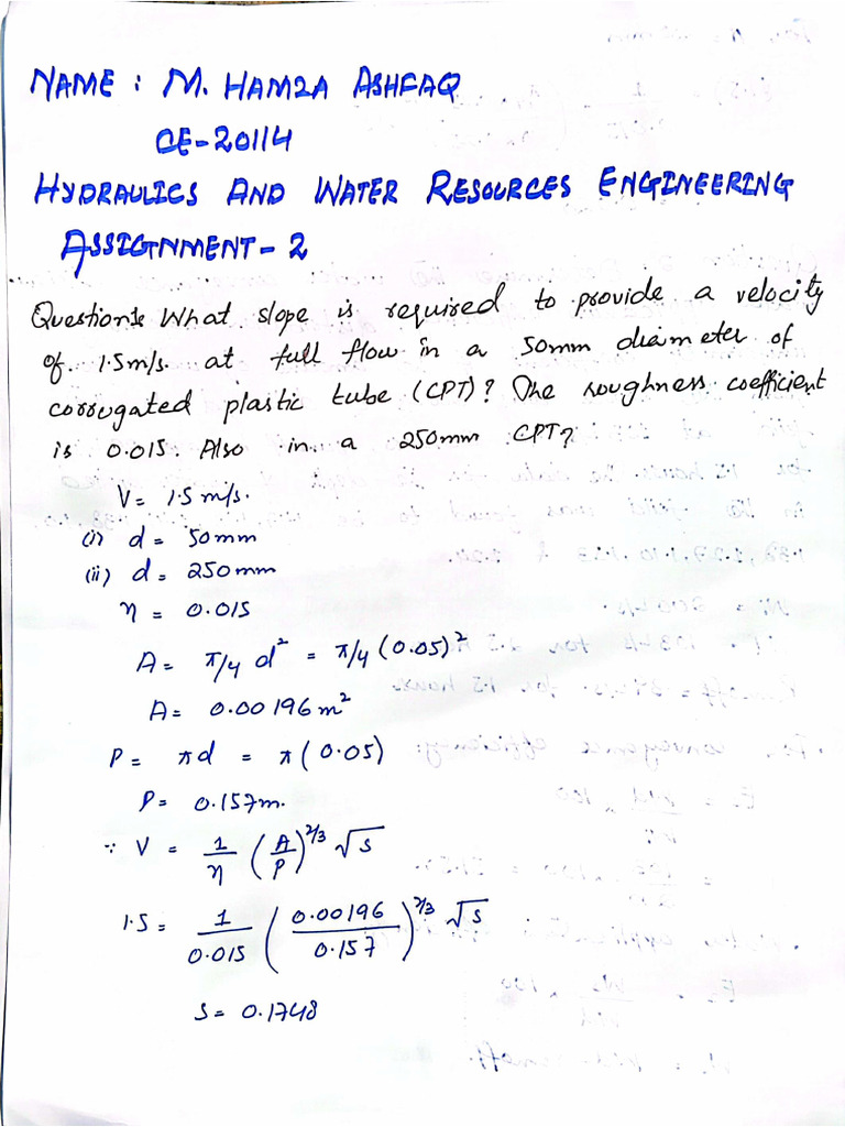 Water Assignment 2 | PDF