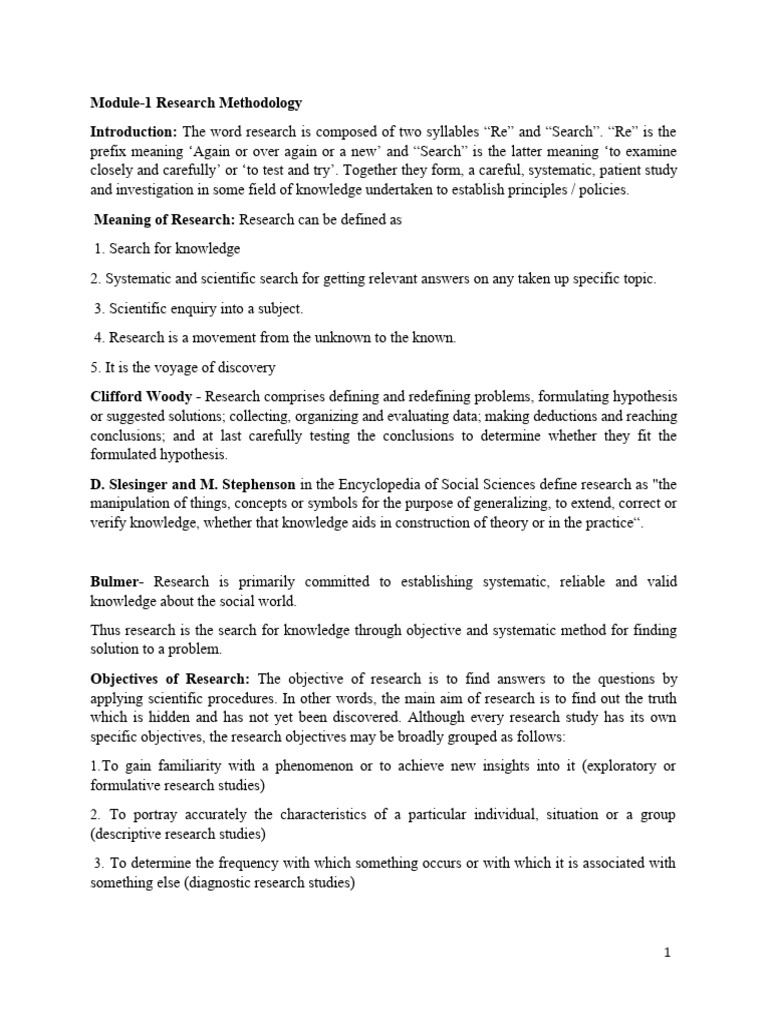 RM Notes (1) Qqqsws | PDF | Methodology | Scientific Method