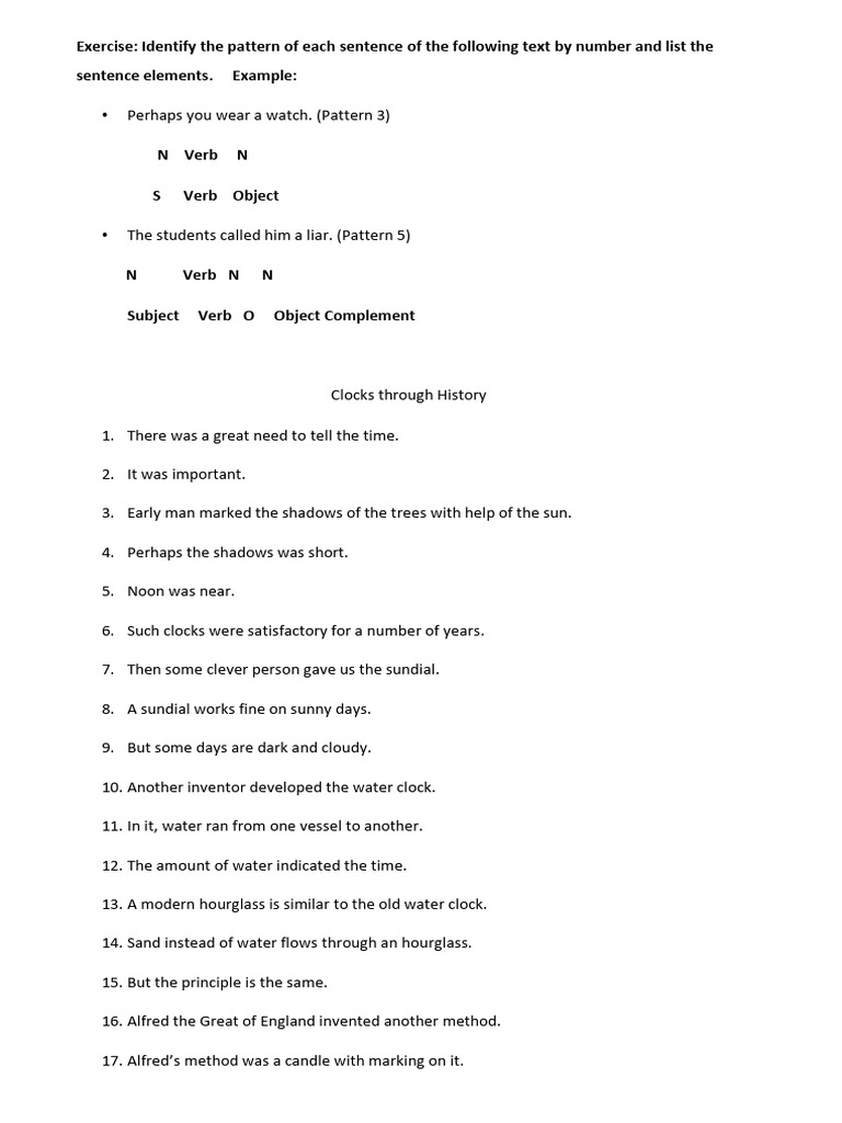 Sentence Structure Practice 3 | PDF